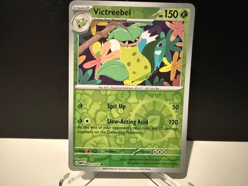Victreebel 071 2023 Pokemon Scarlet & Violet MEW 151 Reverse Holo Rare ...