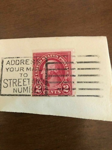 Washington 2 Cents Red Stamp Profile Straight Edge On Top and Bottom | eBay
