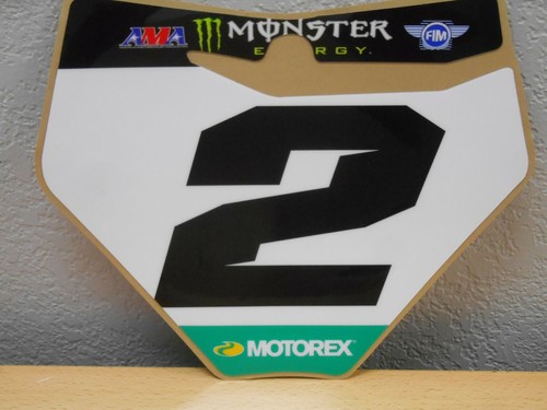 COOPER WEBB NUMBER PLATE DECAL #2 GRAPHIC 450 REPLICA FACTORY MX WEBB ...