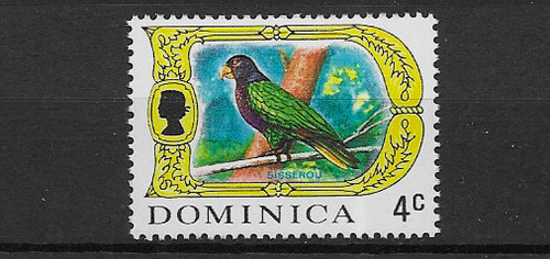 Dominica 1969 4c imperial Amazon the Sisserou Parrot MNH stamp S.G. 276 ...