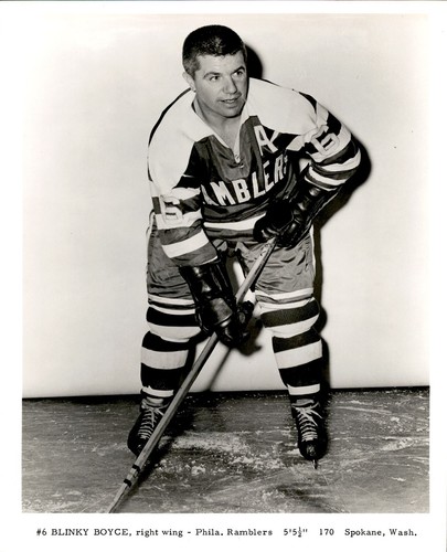 PF10 Orig Photo NELSON "BLINKY" BOYCE PHILADELPHIA RAMBLERS HOCKEY ...