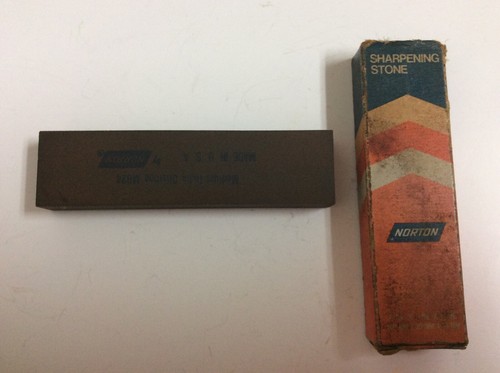 Vintage Norton India Medium Bench Stone Sharpening Pocket Stone ...
