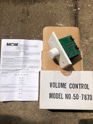 In-wall volume control MCM Audio 50-7870 | eBay