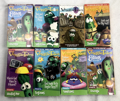 Veggie Tales VHS Lot Of 9 Tapes VeggieTales Kids Movies Shows | eBay