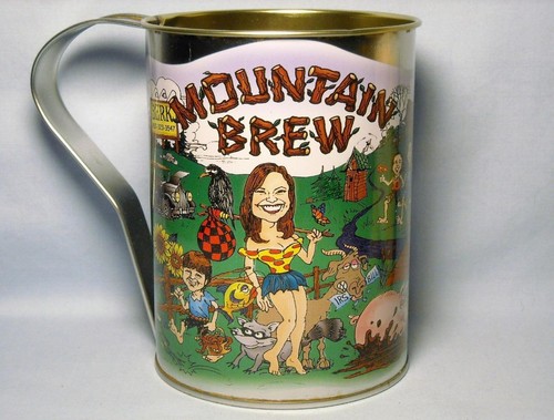 Berk Mountain Brew Tin Cup Humorous Hillbilly Graphics Folk Art... 32 ...