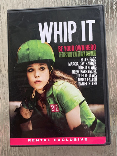 Whip It (DVD, 2009, Rental Exclusive, WS) Ellen Page, Drew Barrymorre ...