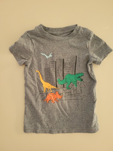 CAT & JACK Tee Shirt Baby Boys 2 T toddler dino dinosaur gray RAWR | eBay