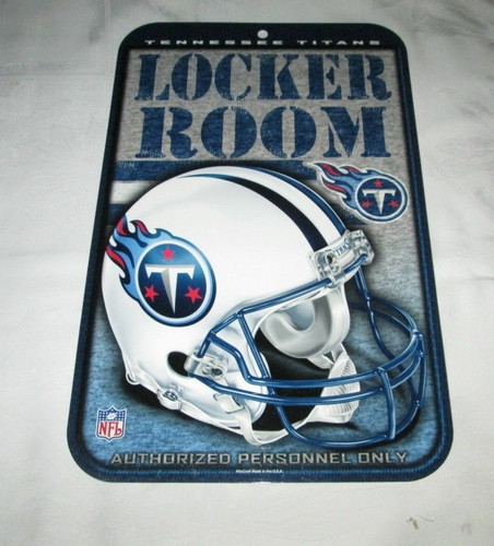 Large TENNESSEE TITANS LOCKER ROOM SIGN #12 - NEW | eBay