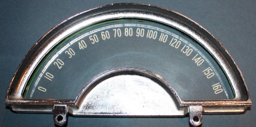 1958 1959 1960 1961 1962 C1 Corvette speedometer bezel w/ lens, driver ...