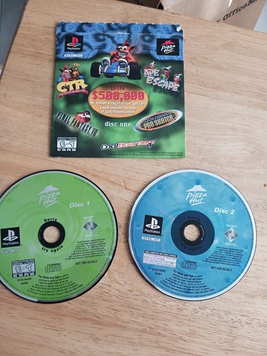 Playstation PS1 Pizza Hut Demo Disc 1 and 2 | eBay
