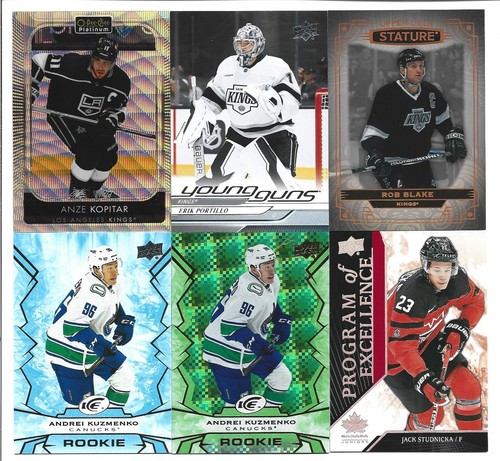 Los Angeles Kings 12 Card Lot Erik Portillo Young Guns Rookie Anze ...