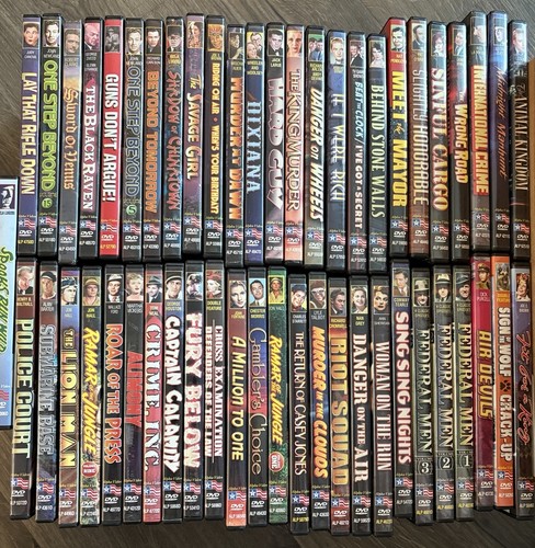 Vintage Classic Alpha Video DVD Lot of 51 – Film Noir, Crime Sci-fi ...
