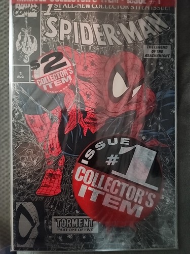 Sealed Mint Spider-Man 1 Torment 1990 Silver Edition Variant Todd McFarlane | eBay