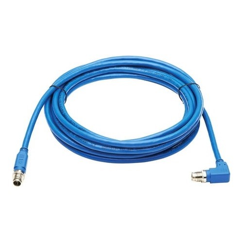 Tripp Lite NM12-6A3-05M-BL ETHERNET CABLE M12 XCODE RA BLUE M/M 5M ...