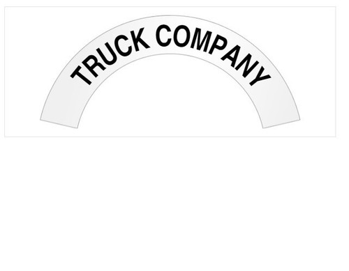 3x7 Inch Truck Company Helmet Crescent Rocker Reflective Sticker Decal ...