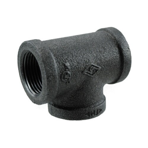 1-1/4" Black Pipe Tee | eBay