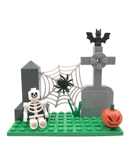 Small Halloween Custom Set Building Blocks Skeleton Zombie Decoration ...