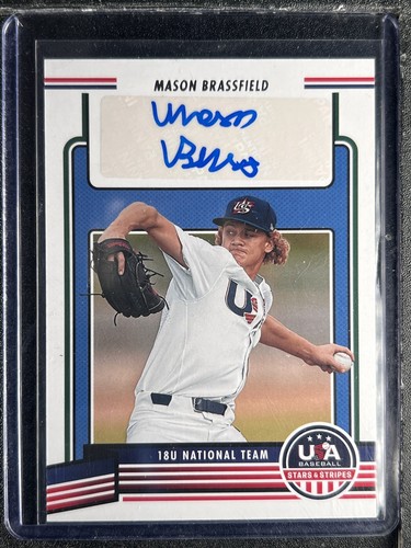 Brassfield, Mason - 2023 USA Baseball Stars & Stripes - Autograph ...