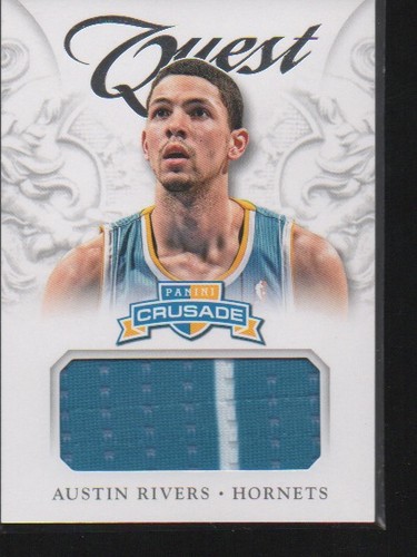 AUSTIN RIVERS 2012-13 PANINI CRUSADE QUEST JERSEY HORNETS ROOKIE CARD ...