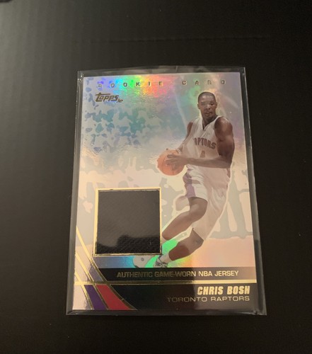 Chris Bosh Rookie Card Patch - 2004 Topps Game Worn Raptors | eBay