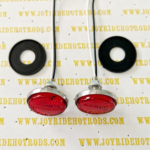 1 1/2" Diameter Reflector / 5 LED - RED Auxiliary Lights with Rubber ...