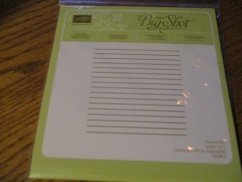 Stampin Up - Embossing folder - Simple Stripes Textured Impressions | eBay