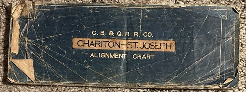 Vintage CHICAGO BURLINGTON & QUINCY R.R. CB&Q Railroad Alignment Chart ...