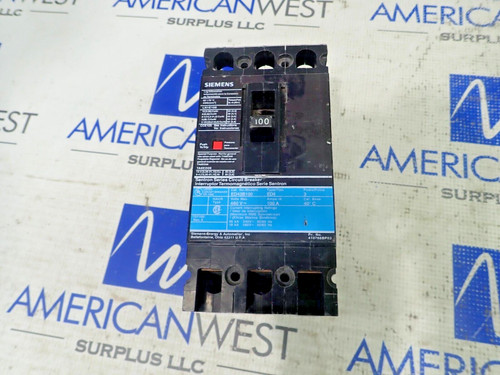 Siemens ED43B100 100 Amp 3 Pole 480V ED4 Circuit Breaker New | eBay