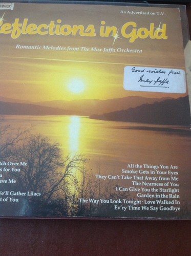 M70 Lp Lp Signed Autograph Max Jaffa Reflections In Gold | eBay