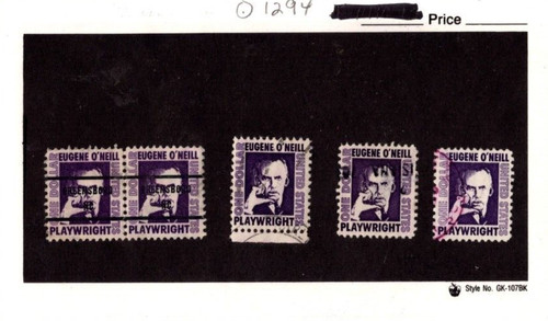 SCOTT # 1294 Eugene O'Neill Issue U.S. Single Stamps Used - Lot of 5 | eBay