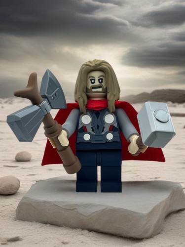 Marvel Avengers - Thor - 3D printed 9" Lego inspired XL Mini Figure | eBay