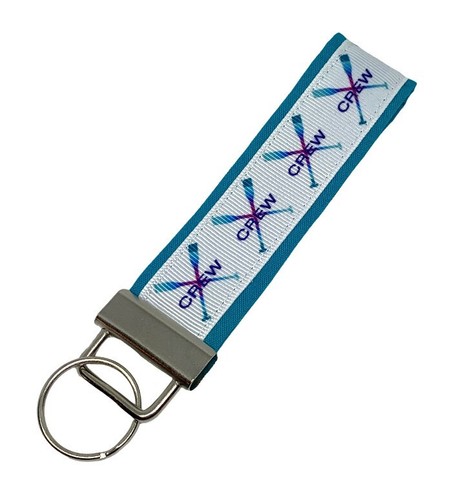 Crew Key Chain, Crew Team Key Fob, Fabric Keychain, Rowing Keychain on ...