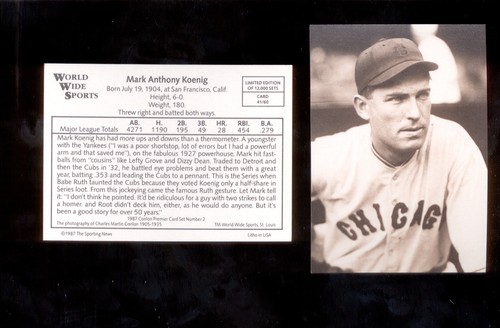 1987 Conlon MARK ANTHONY KOENIG New York Yankees Sporting News Card | eBay