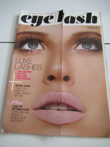 EYELASH MAGAZINE PREMIERE ISSUE NOV 2014 ONLY COPY on ebay! LUXE LASHES ...