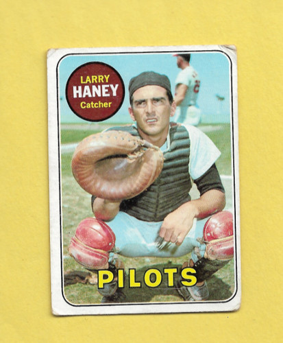 1969 Topps Larry Haney #209 Seattle Pilots G/VG FREE SHIPPING | eBay