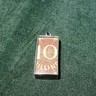 VINTAGE SILVER BRITISH TEN SHILLING NOTE IN CYLINDER CHARM | eBay