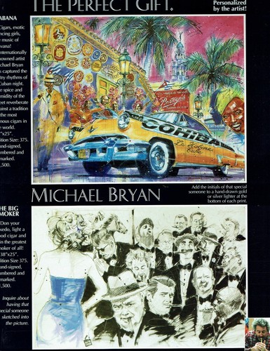 Michael Bryan Art 1997 PRINT AD FROM MAGAZINE Habana, The Big Smoker | eBay