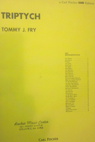 Triptych - Fry - Concert Band Sheet Music | eBay