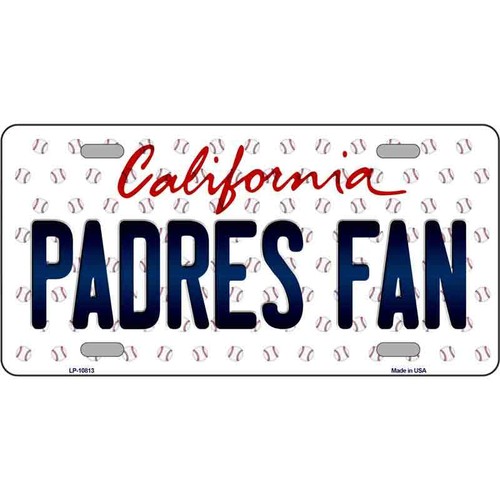 Padres Fan California Novelty Metal License Plate Tag LP-10813 | eBay