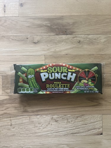 IN HAND Sour Punch Straws PICKLE ROULETTE SOLD OUT RARE candy limited ...