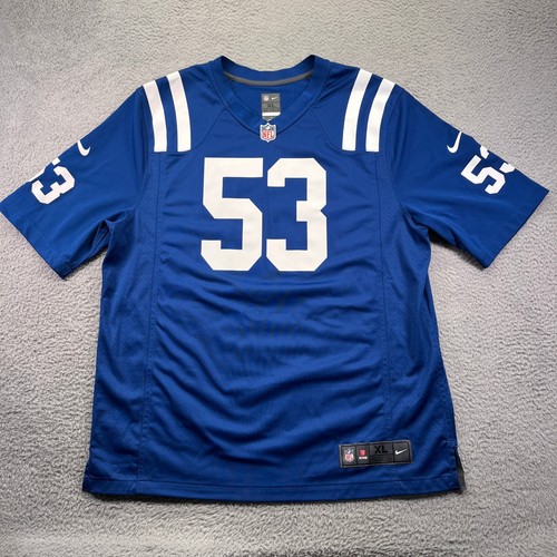 Indianapolis Colts #53 Shaquille Leonard Nike Jersey Mens XL Blue NFL ...
