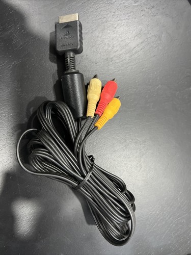 Genuine OEM Original Sony PlayStation PS1 PS2 AV Audio Video Cable RCA ...