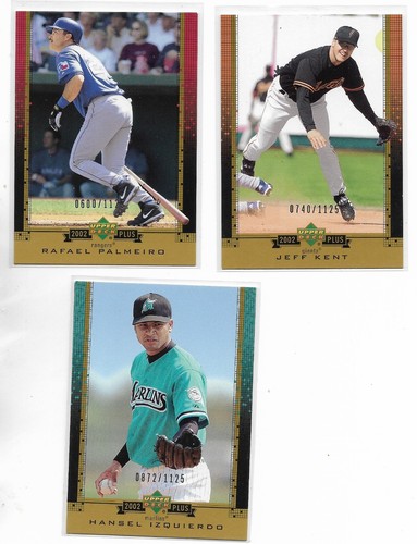 2002 Upper Deck UD PLUS HOBBY Pick-A-Card Palmeiro Jeff Kent Izquierdo ...