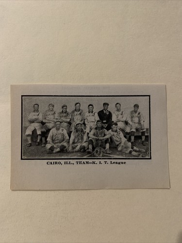 Cairo Egyptians KIT League IL Illinois 1911 Baseball Small Team Picture ...