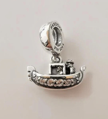 Authentic Pandora Gondola Clear CZ Dangle Charm 791143CZ | eBay