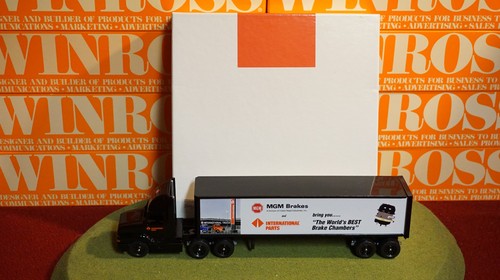 Winross Diecast 1/64 Scale Truck MGM Brakes/International Parts Cargo ...