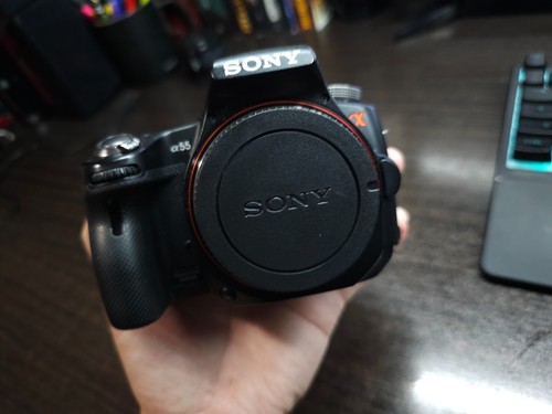 Sony Alpha A55 16.2MP Digital SLR Camera SLT-A55V w/ Battery body only ...