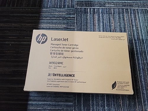 GENUINE HP W9024MC BLACK Toner Cartridge E40040 E42540 OPEN BOX for ...