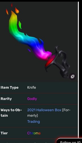 Chroma Candle Flame Godly Knife Roblox MM2 Murder Mystery 2 | eBay