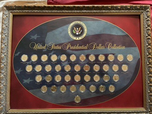 Framed United States Presidential 41 Dollar Coin Collection- US ...